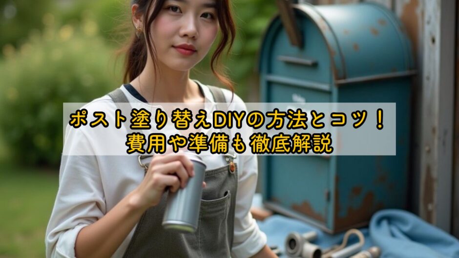ポスト塗り替えDIYの方法とコツ！費用や準備も徹底解説 | クラフトDIYラボ｜初心者も安心の工具とリメイク、リフォーム情報！